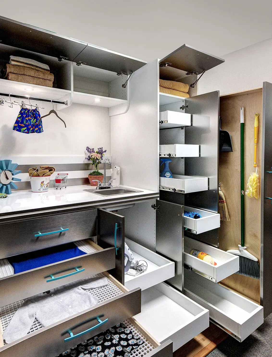 Custom Laundry Room Storage Ideas & Closet Solutions | The Closet Works